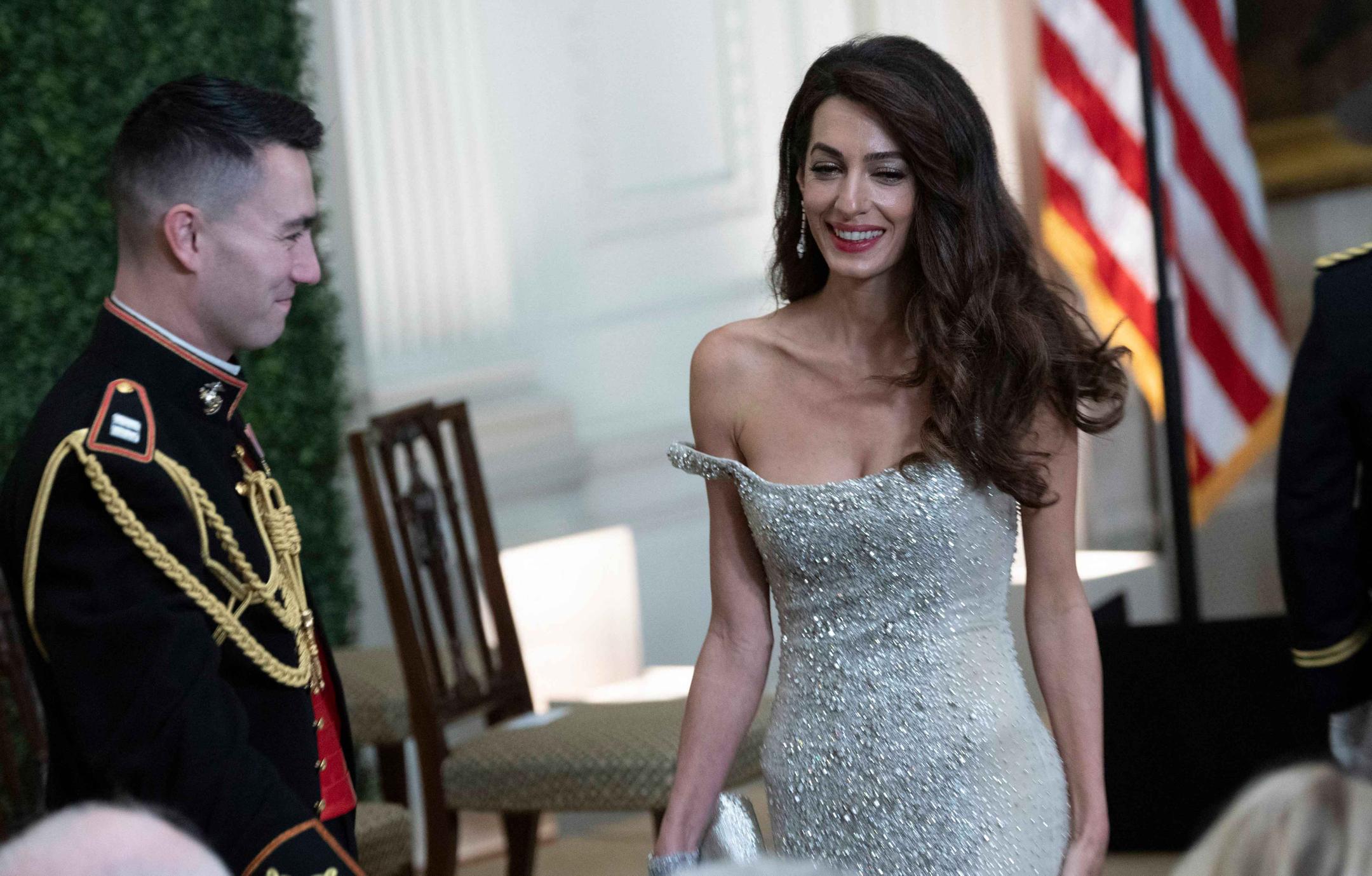 George & Amal Clooney On Red Carpet For Kennedy Center Honors