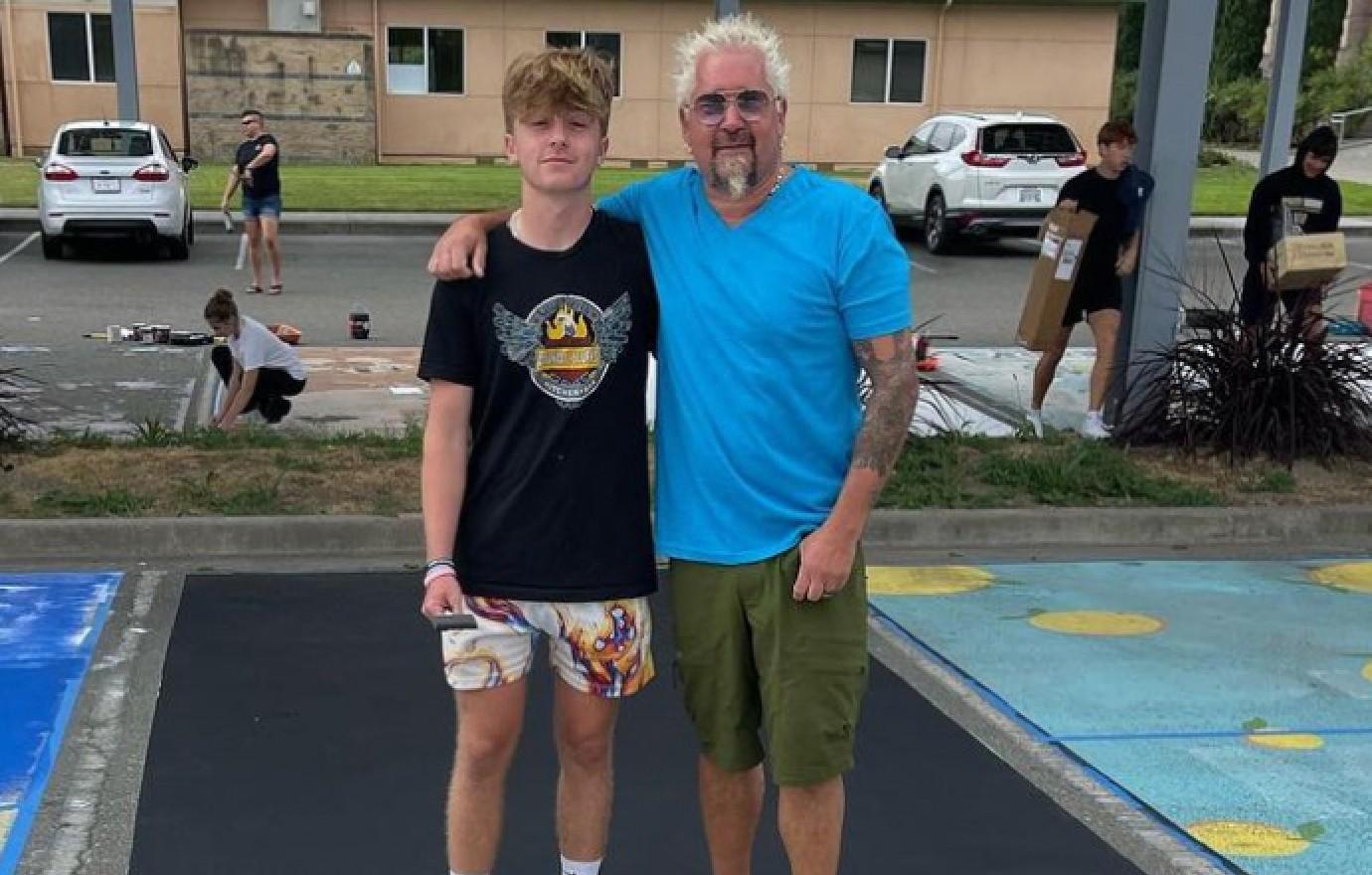 Guy Fieri Takes Shirtless Selfie To Celebrate 'Last Workout' Of 2023