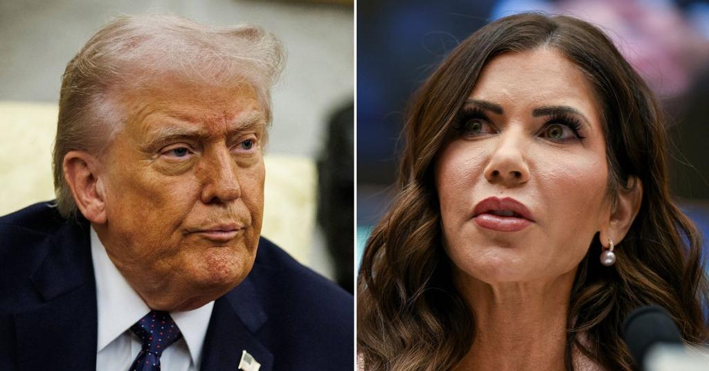 Donald Trump Fires Homeland Security Secretary Kristi Noem