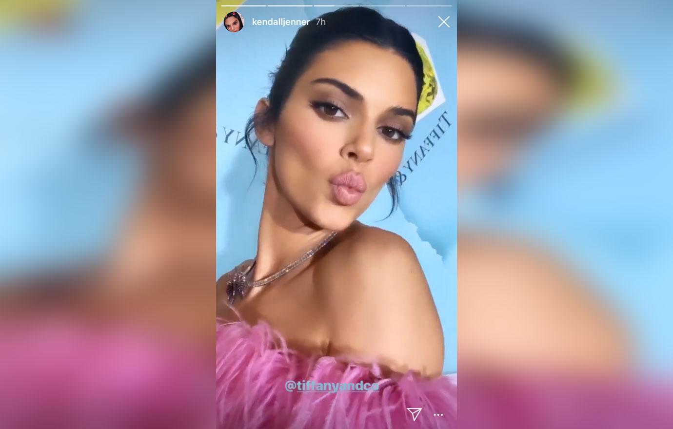 Kendall Jenner Stuns In Bubble Gum Pink Dress At Tiffany & Co. Event