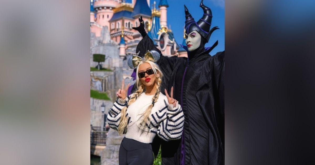 Christina Aguilera Shows Tiny Body At Disneyland Paris Post-Weight Loss