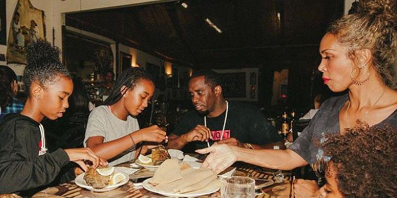 Diddy Hangs Out With Ex Sarah Chapman At The Museum With His Kids