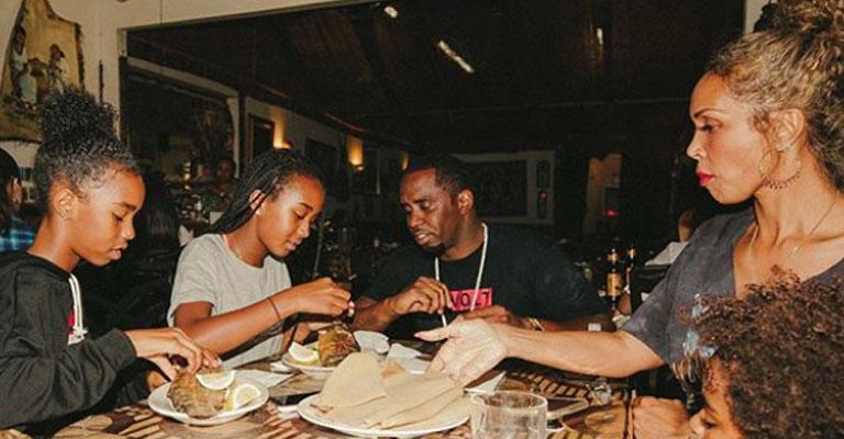 Diddy Hangs Out With Ex Sarah Chapman At The Museum With His Kids