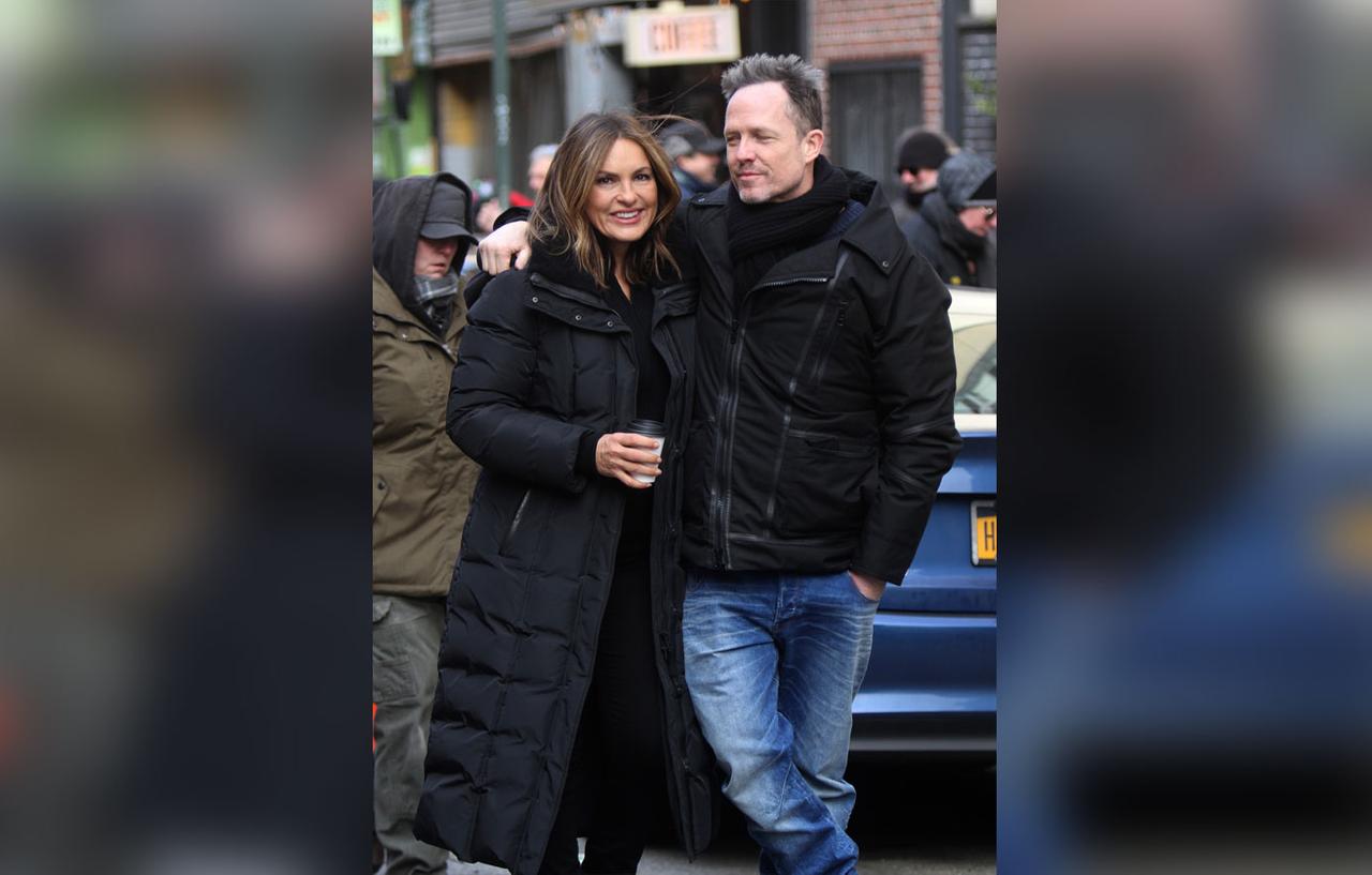 Mariska Hargitay And Dean Winters Film Scenes For 'Law & Order: SVU'