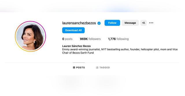 Lauren Sanchez Changes Her Instagram Bio After Jeff Bezos Wedding