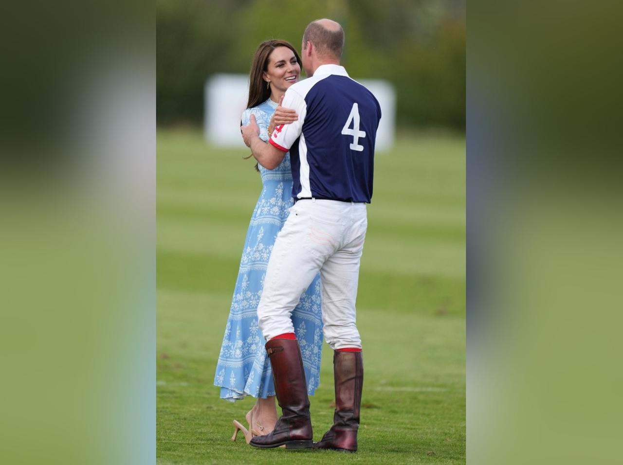 Prince William & Kate Middleton Show Rare PDA At Polo Match: Photos