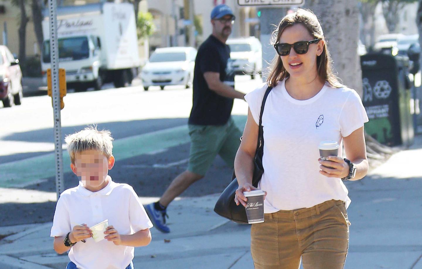 Jennifer Garner & Samuel Take Walk Days After Ben Affleck's Wedding
