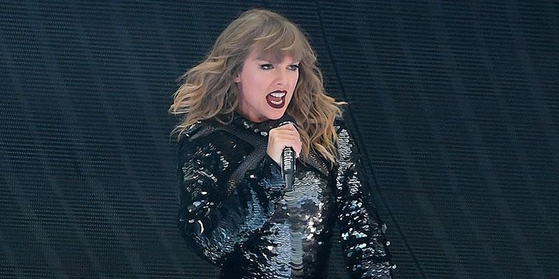 Taylor Swift Rocks A Black Sequined Bodysuit During Her ‘Reputation’ Tour