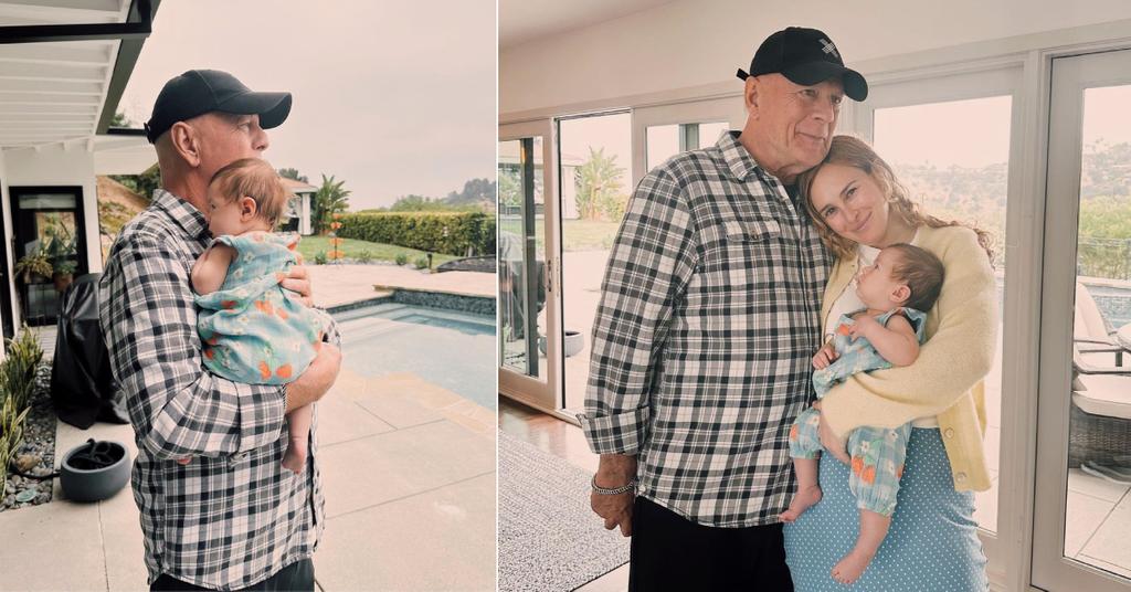 Rumer Willis Shares Photos Of Dad Bruce Holding Her Daughter