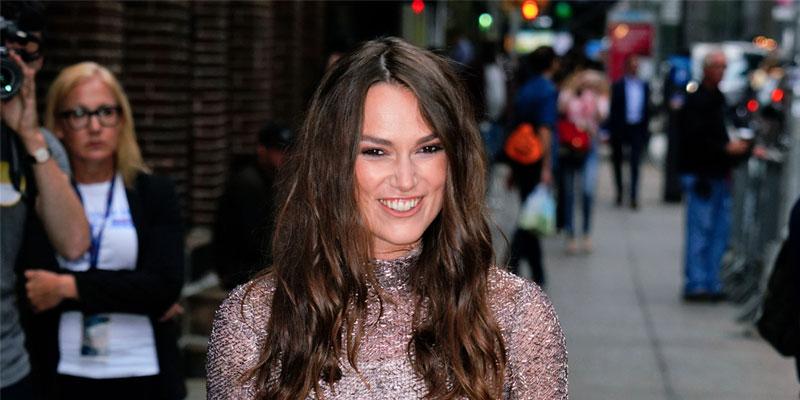 Kiera Knightly After Stephen Colbert Discussing Colette Movie Premiere