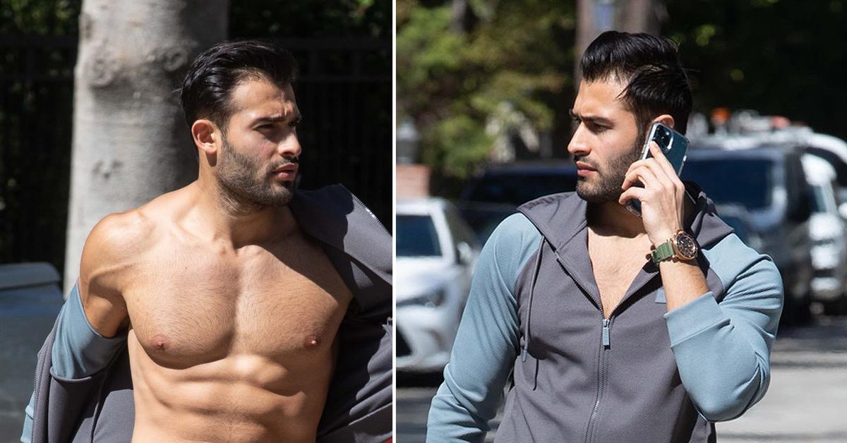 Britney Spears' BF Sam Asghari Strips Down For Workout: Photos