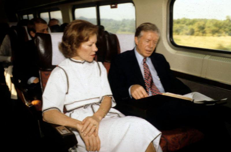 Jimmy Carter Makes Appearance At Rosalynn Carter's Memorial Service