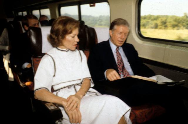 Jimmy Carter Makes Appearance At Rosalynn Carter's Memorial Service