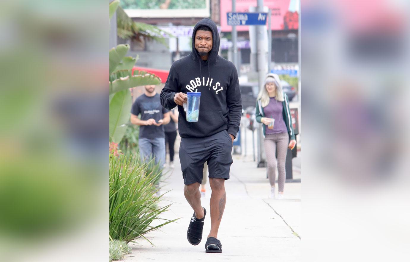 Usher Looks In Good Spirits Following His Herpes Scandal