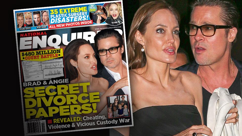 Brad Pitt And Angelina Jolie's Secret Divorce Papers Revealed!