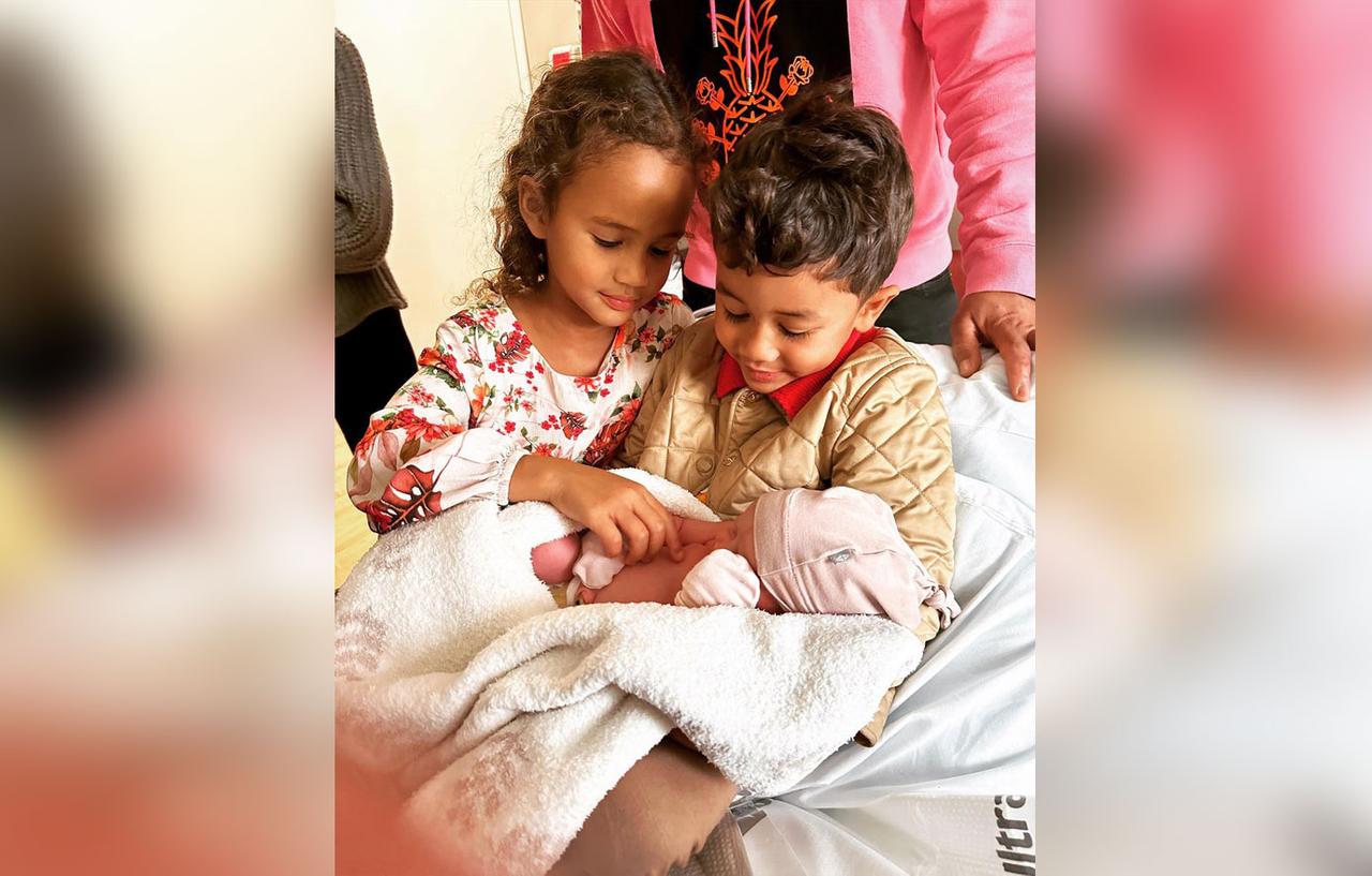 Chrissy Teigen Has To 'Bandage' Wound After Welcoming Daughter Esti