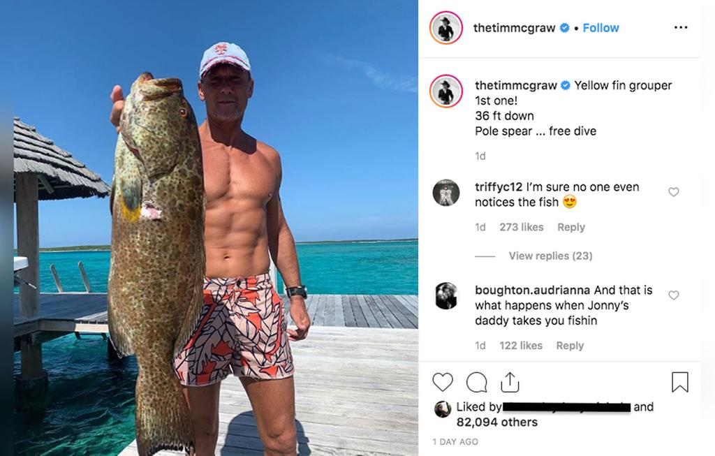 Tim McGraw Shows Off His ‘Impressive’ Abs On Instagram