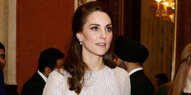 Kate Middleton Shows Off Tiny Waist At Buckingham Palace