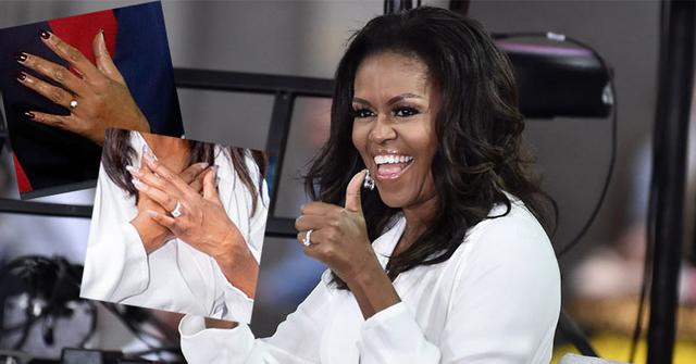 Michelle Obama Gets A Major Wedding Ring Upgrade