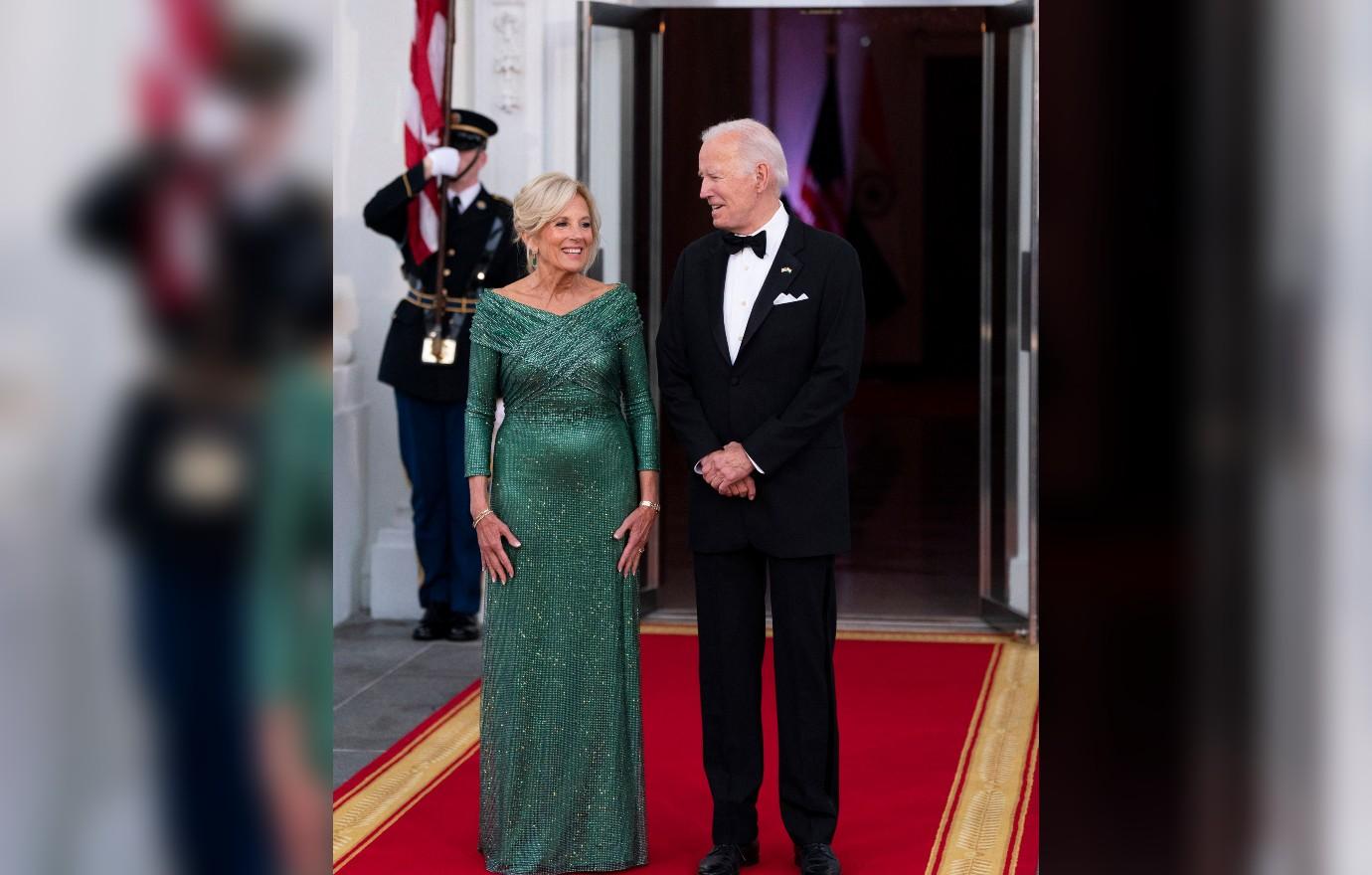 First Lady Jill Biden Wears Sparkling Dress For State Dinner: Photos