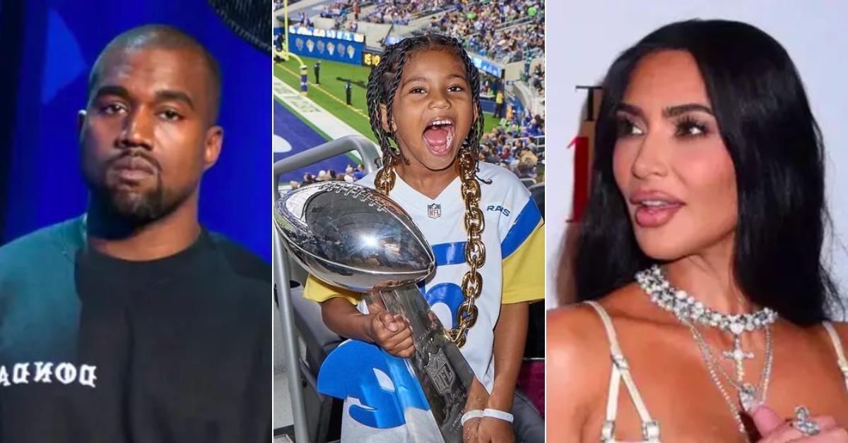 Kim Kardashian & Kanye West's Son Saint Flips Off Paparazzi