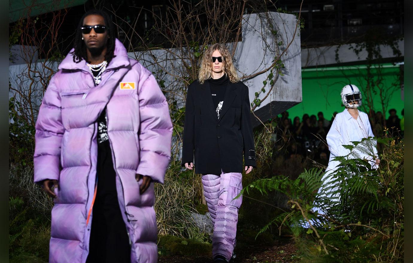 Rapper Offset Models For Off-White During Paris Fashion Week