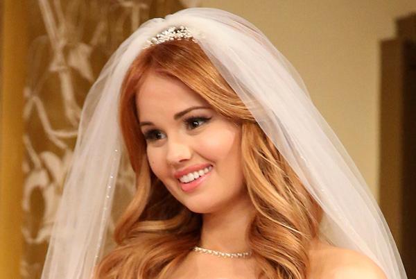 Ok Exclusive See The First Photo Of Debby Ryan As Disneys Jessie In Her Wedding Gown