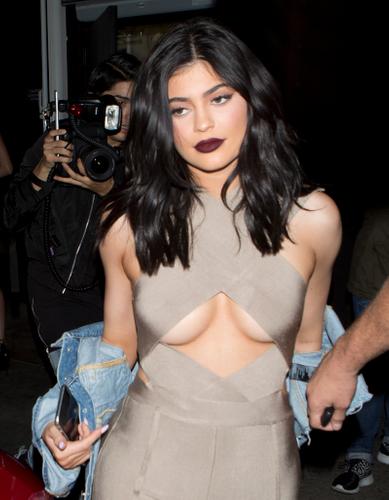 Extreme Underboob Kylie Jenner Nearly Spills Out Of Her Barely There