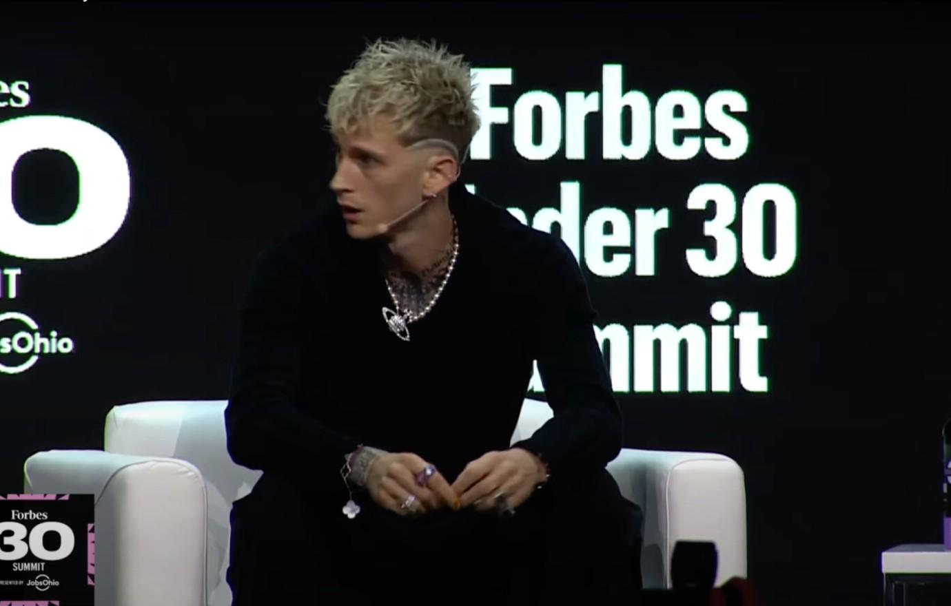 Machine Gun Kelly Apologizes After Fan Storms Stage At Forbes Summit