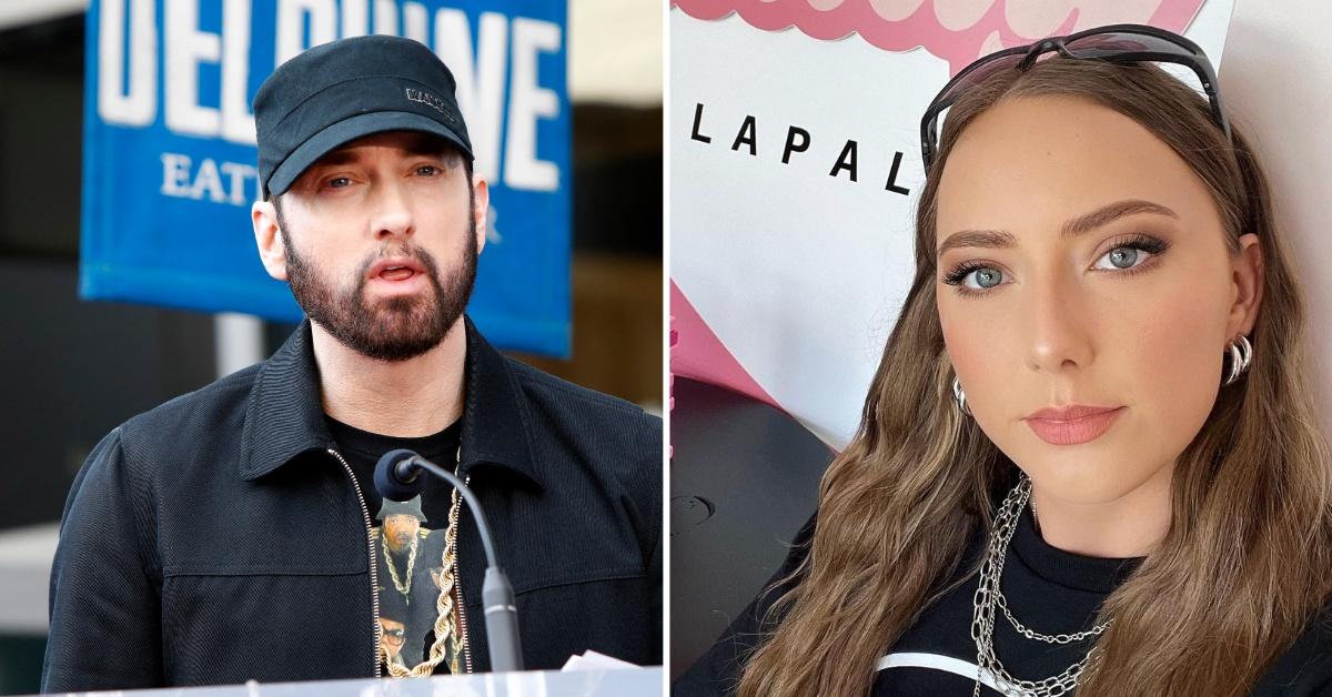 Eminem & Daughter Hailie Jade Attend Detroit Lions Game: Photos