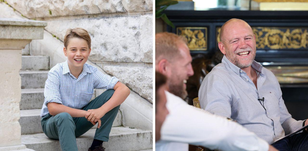 Prince George Shared A Warm Hug With Mike Tindall During Royal Walk