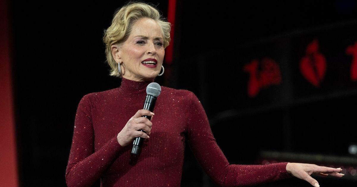 Sharon Stone Goes Braless In Stunning See-Through Top