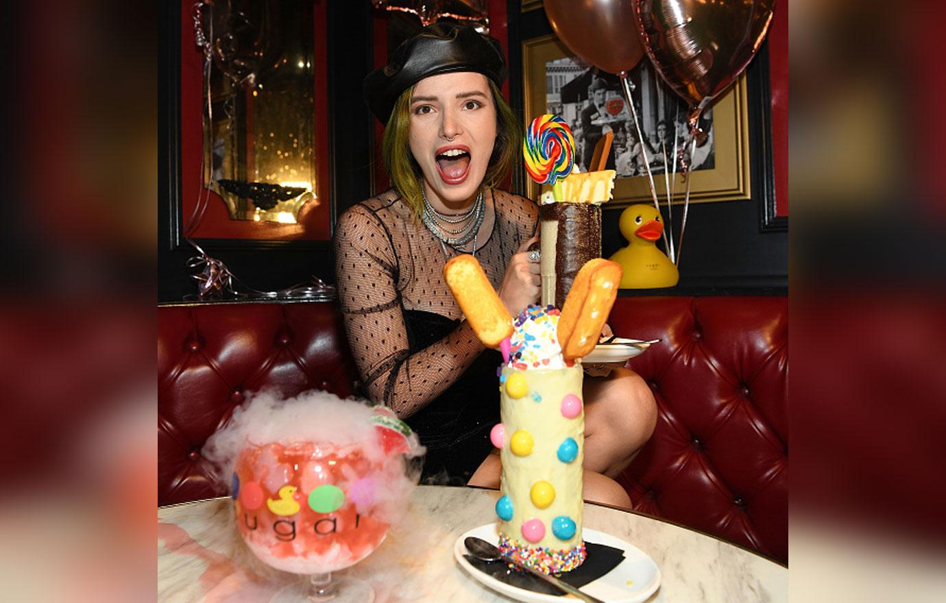 PICS Bella Thorne Goes To Sugar Factory For 21st Birthday