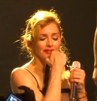 Madonna Breaks Down and Cries On Stage During Berlin Concert