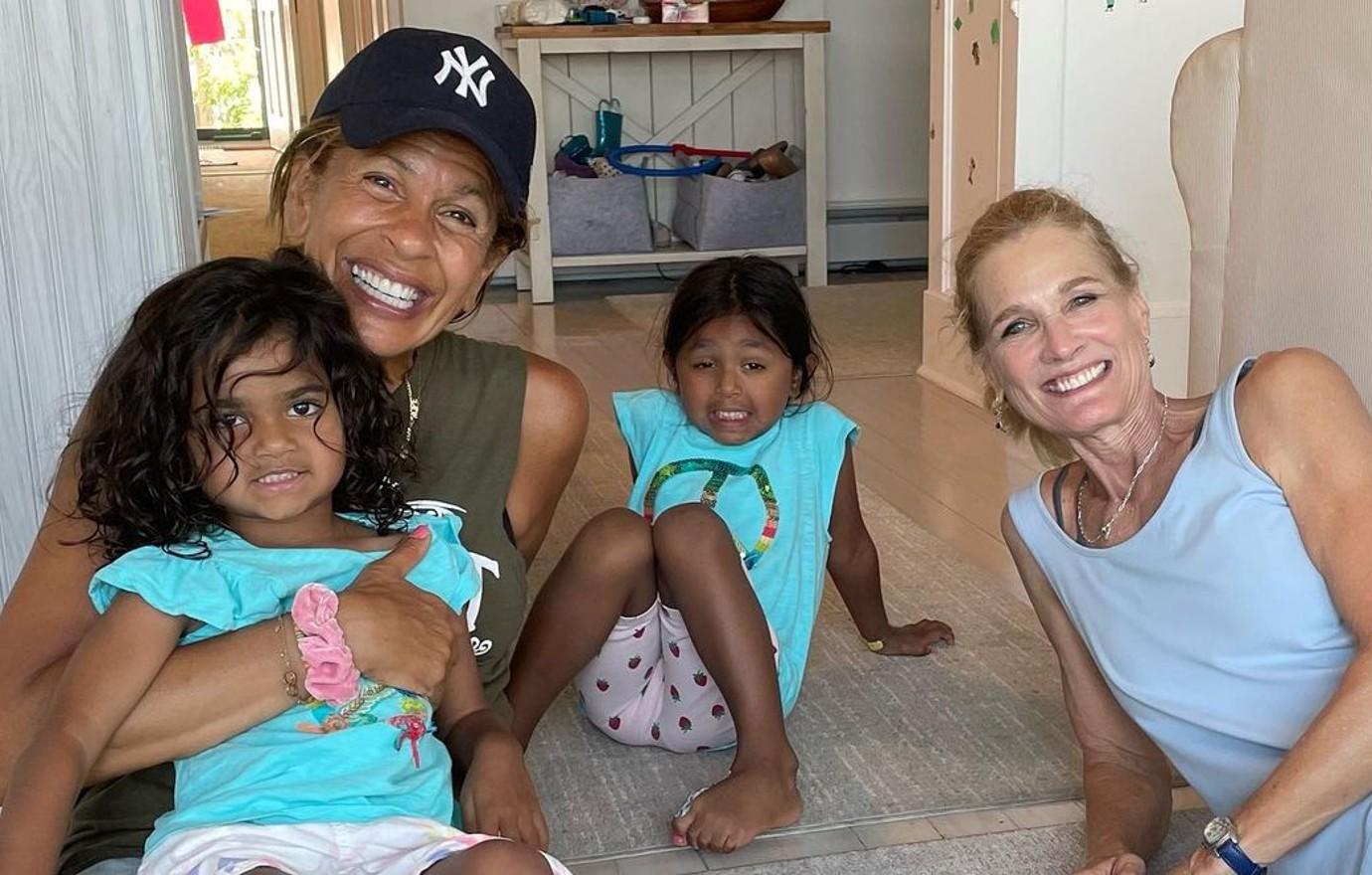 Hoda Kotb's Daughters Snuggle With Her Sister, Hala, In Birthday Photo Hoda Kotb's Daughters Snuggle With Her Sister, Hala, In Birthday Photo