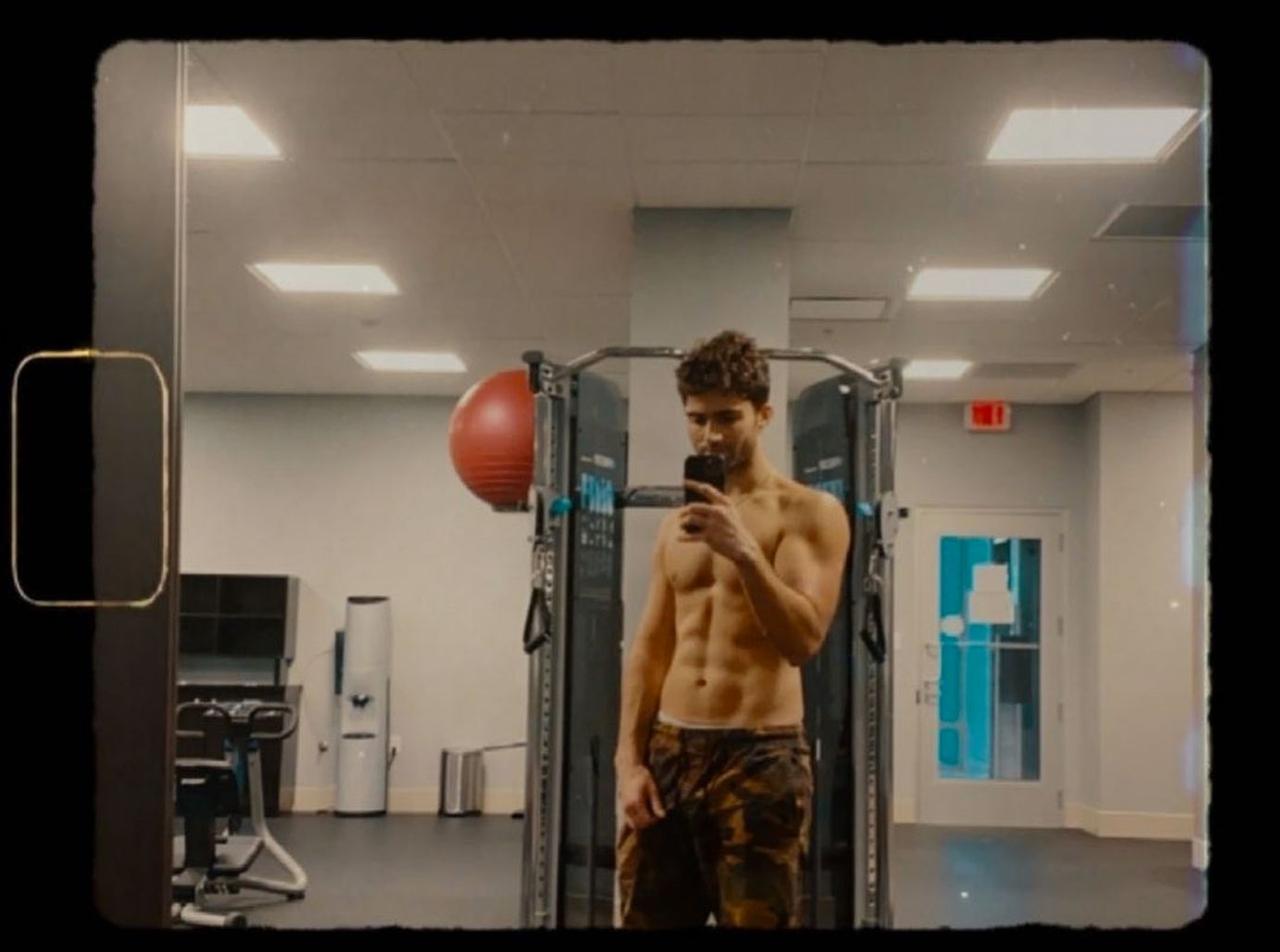 Demi Lovato's Ex Max Ehrich Flaunts Abs In Miami: Photos