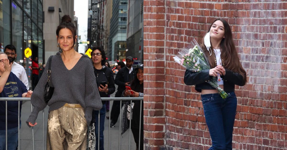 Katie Holmes & Daughter Suri Cruise, 17, Catch Flight At LAX