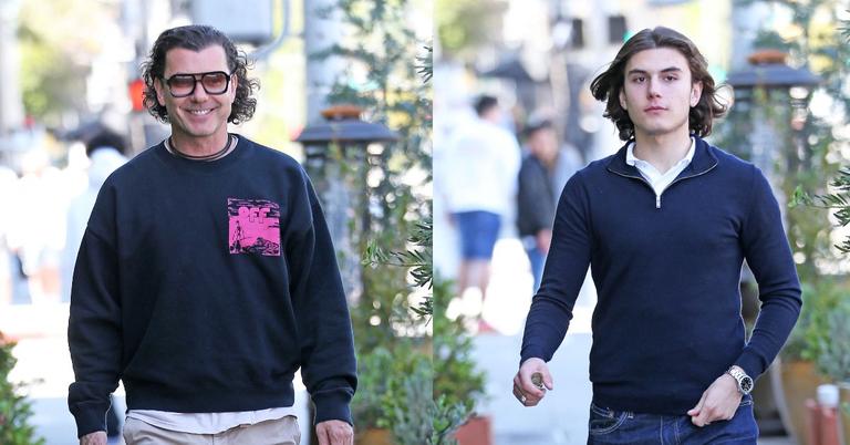 Gavin Rossdale & Lookalike Son Kingston, 16, Go Shopping In Malibu