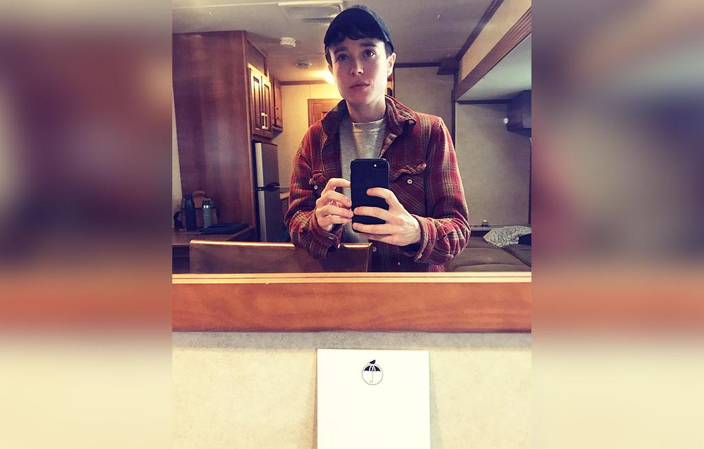 Elliot Page Shares Shirtless Poolside Photo In 'First Swim Trunks ...