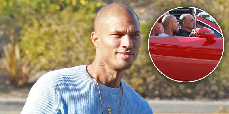 Jeremy Meeks Has A Joy Ride In A Bugatti & Re-Unites With Stepson