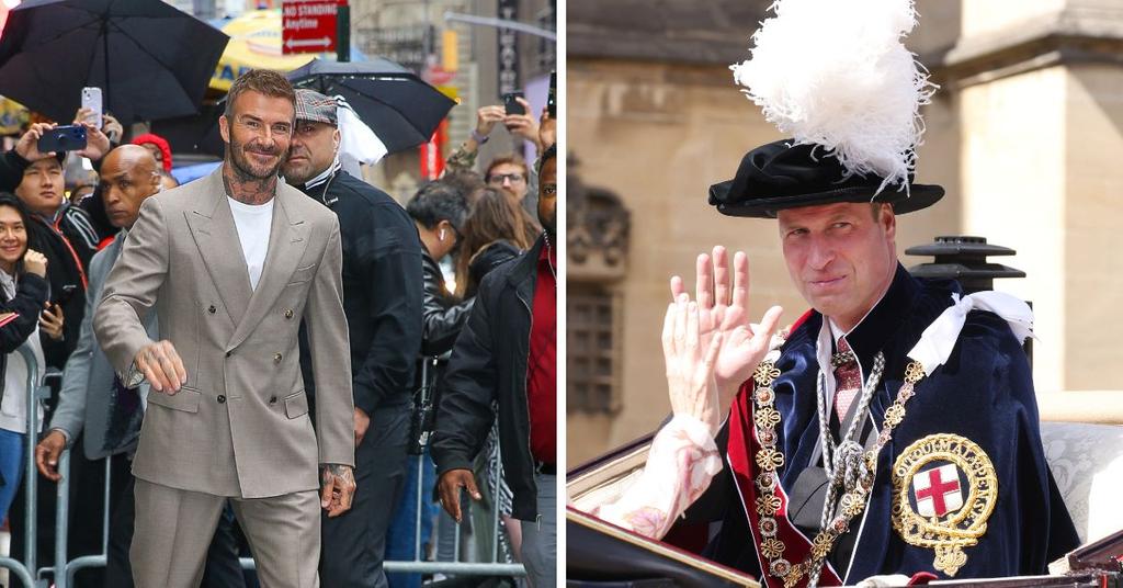 Prince William Teams Up With David Beckham At Charity Event