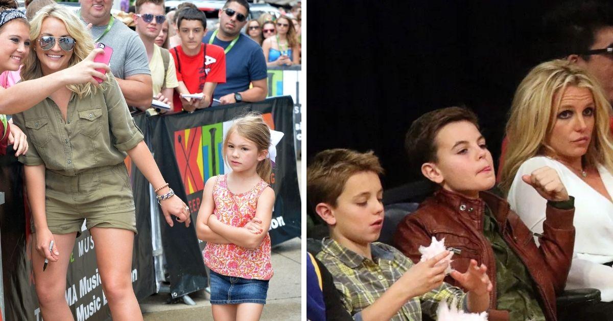Britney Spears' Sons Pose With Jamie Lynn's Kid Maddie In Family Photo