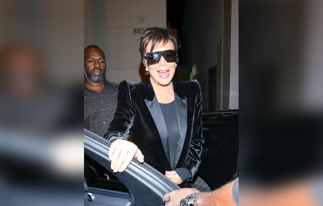 Kris Jenner Rocks A Sexy See-Through Top & Leather Pants During Date ...