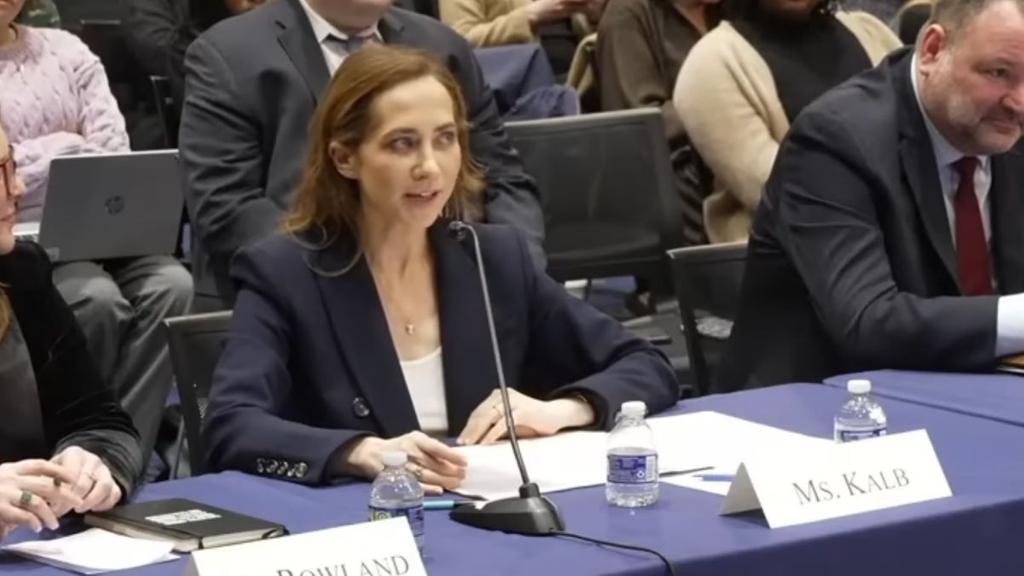 Bess Kalb Takes Aim At Donald Trump During Capitol Hill Hearing