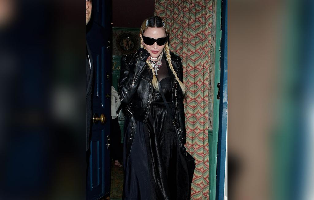 Madonna Turns Heads In Black Lingerie Look