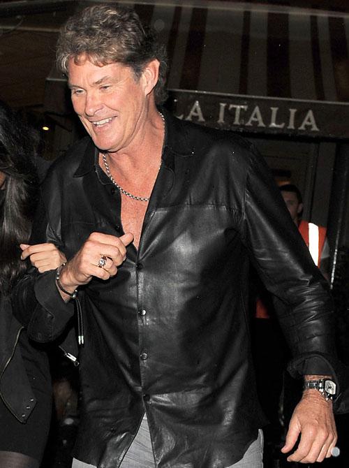 PHOTOS: No One Wears a Leather Shirt Like David Hasselhoff