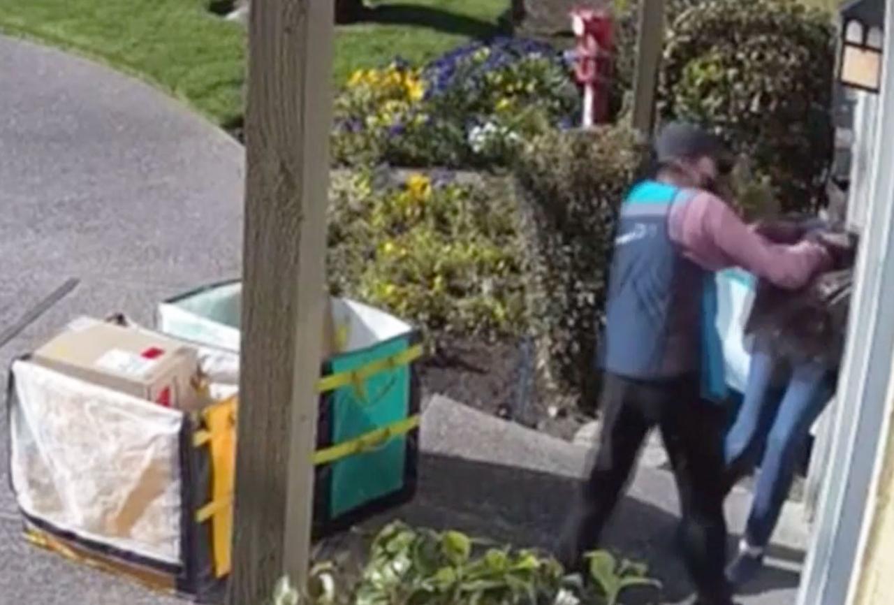 Amazon Delivery Driver Caught On Camera Punching Elderly Customer