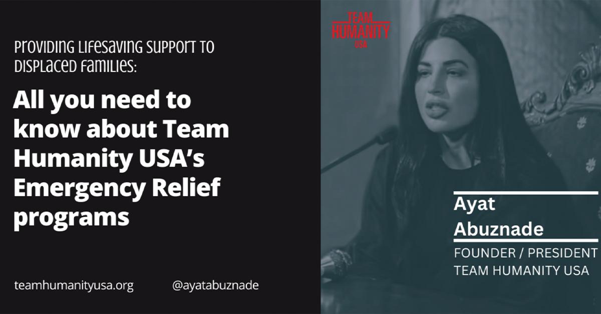 All You Need To Know About Team Humanity USA’s Emergency Relief Programs