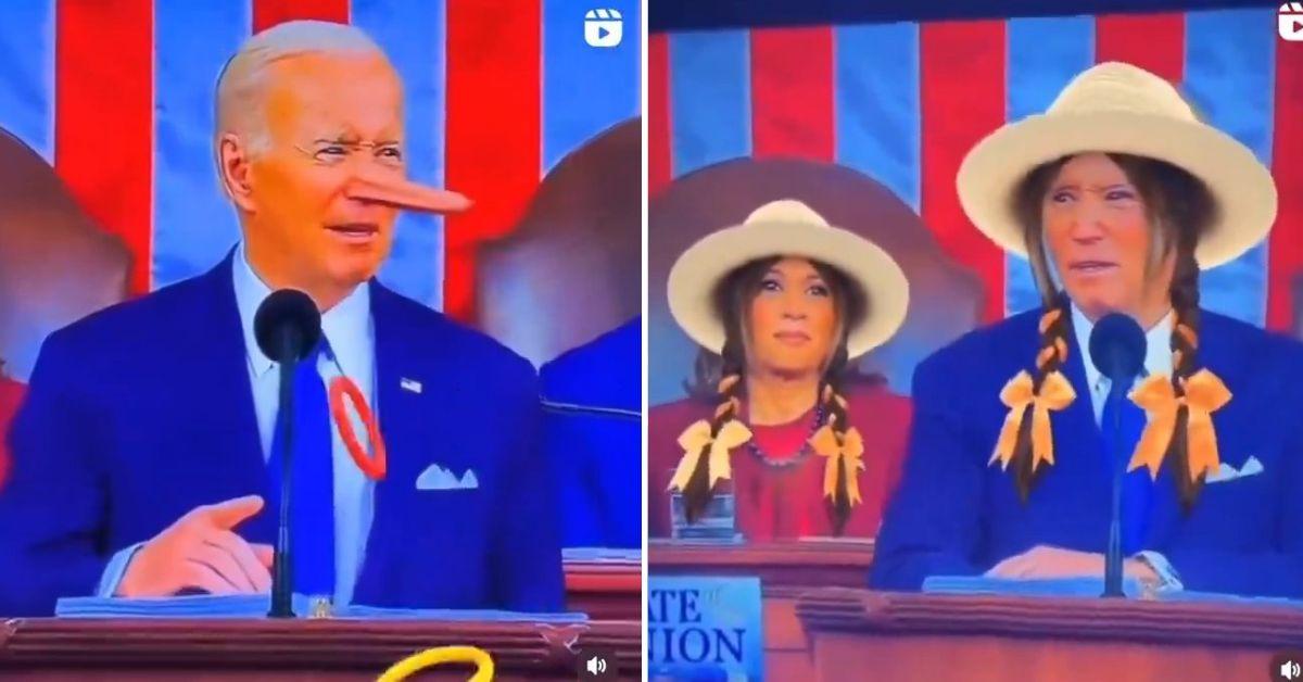Donald Trump Turns Joe Biden Into A Dog Using Snapchat Filters