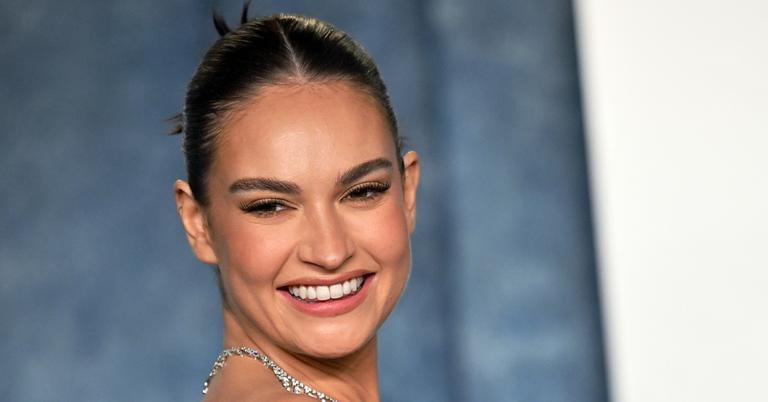 Lily James Puts Bikini Body On Display During Boat Day: Photo